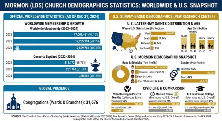Mormon (LDS) Church Demographics Statistics - christian-witness.org